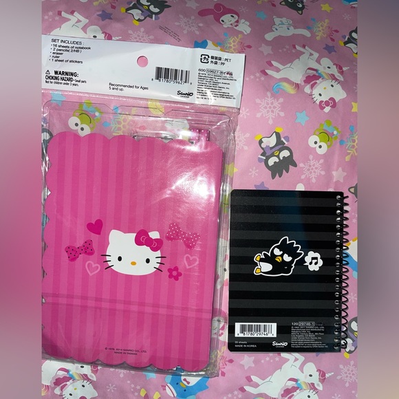 Sanrio | Other | Hello Kitty Stationary Set Badtzmaru Mini Notepad ...